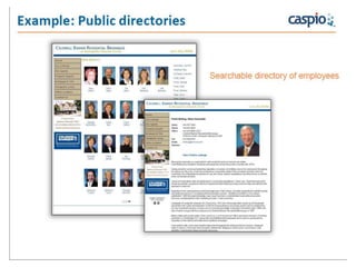 Caspio Customer Examples Hadley Price hadley@strategicmotion.net (352 ...