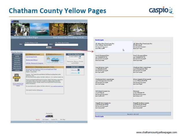 Caspio Customer Examples Hadley Price hadley@strategicmotion.net (352 ...