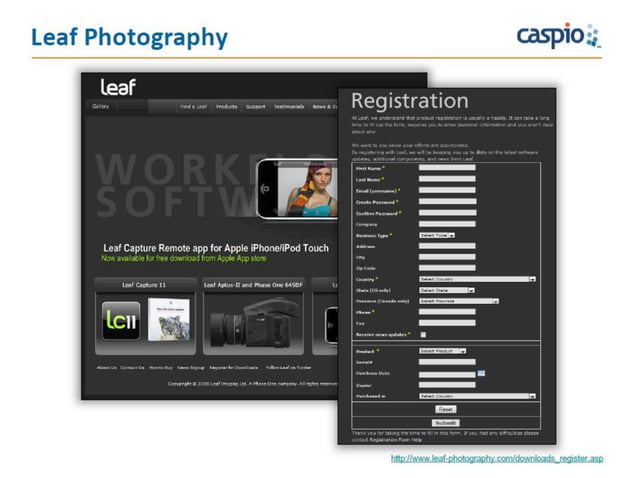 Caspio Customer Examples Hadley Price hadley@strategicmotion.net (352 ...