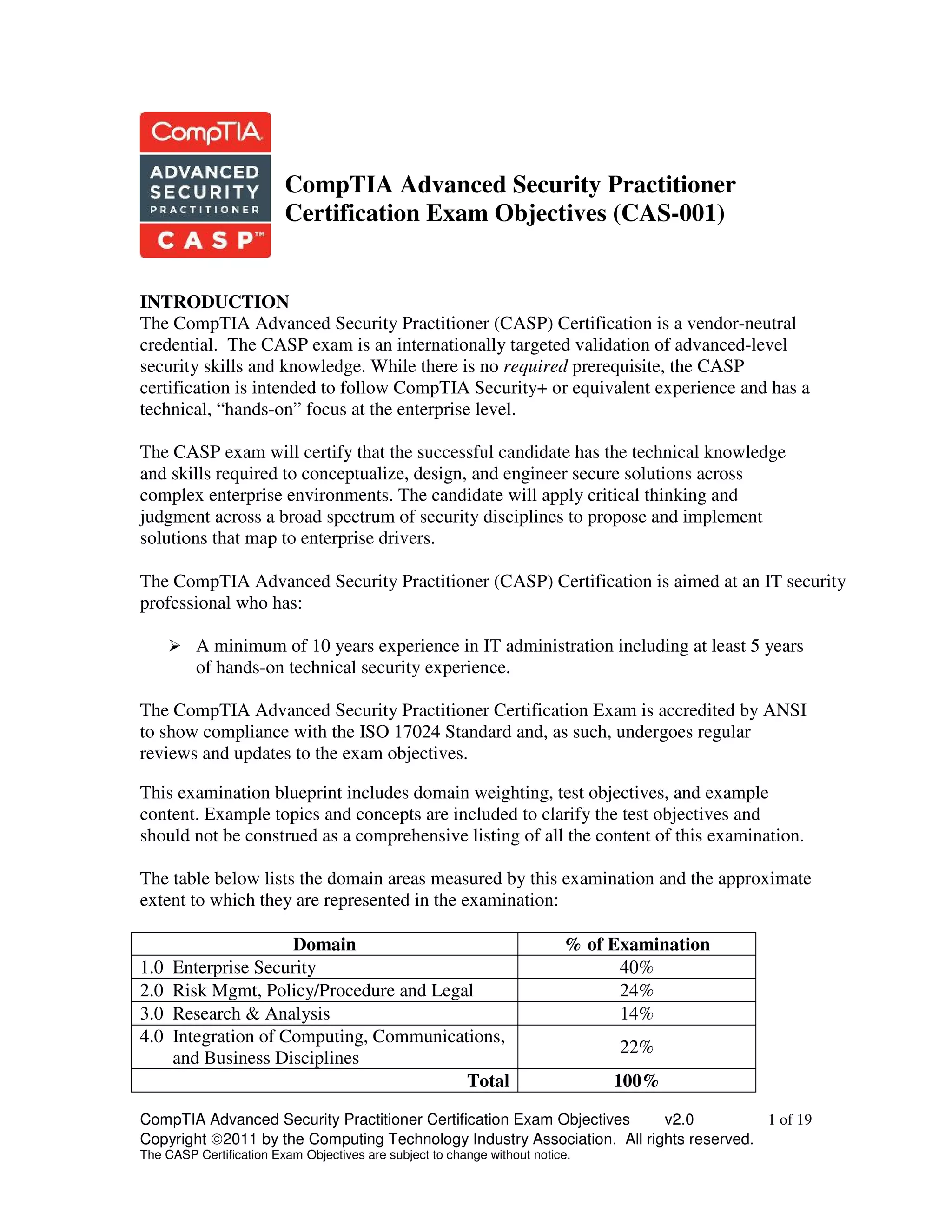 CompTIA CAS-002 VCE Outline | PDF