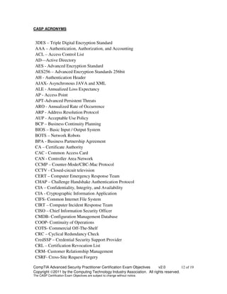 CompTIA CAS-002 VCE Outline | PDF