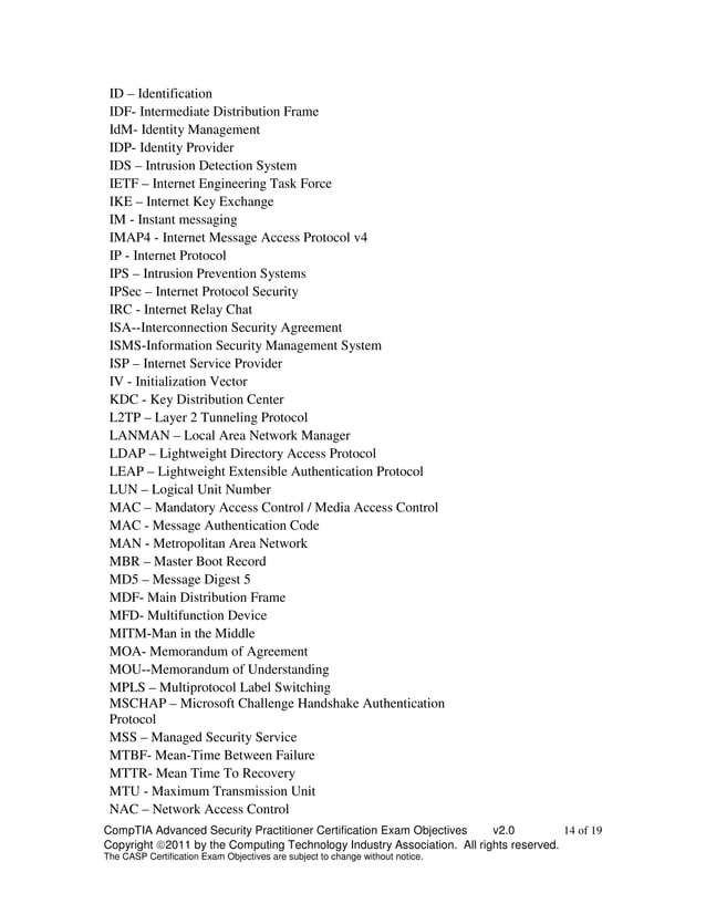 CompTIA CAS-002 VCE Outline | PDF