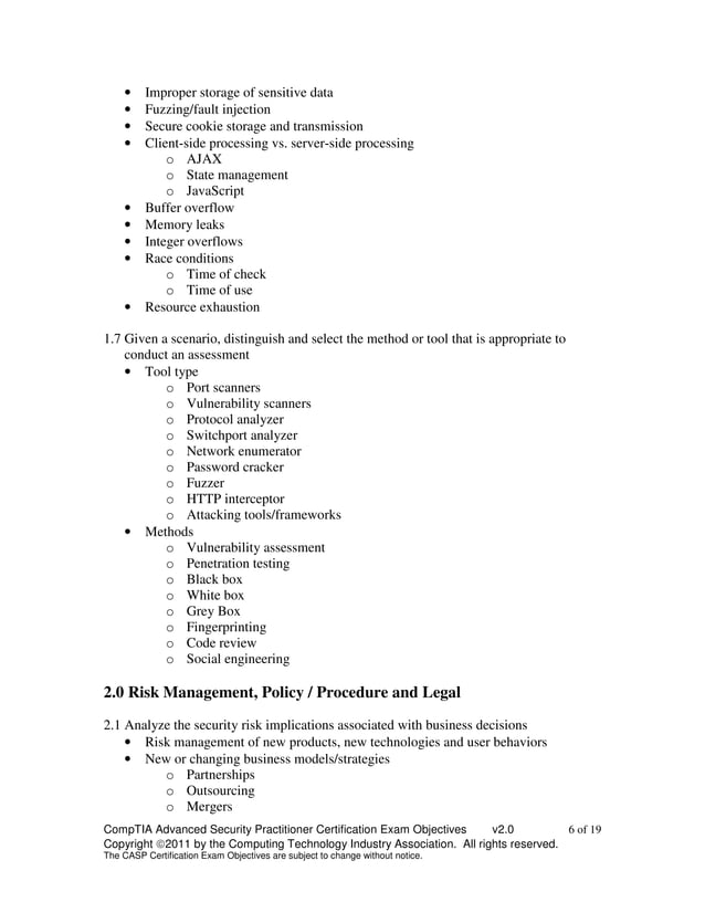 CompTIA CAS-002 VCE Outline | PDF