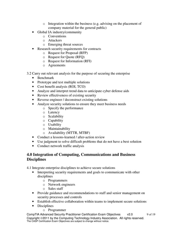 CompTIA CAS-002 VCE Outline | PDF