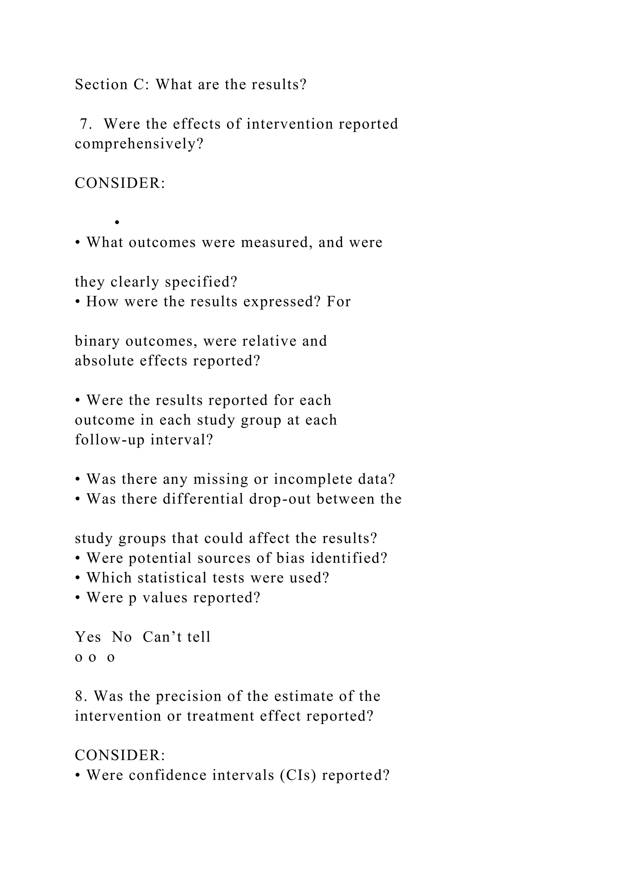 CASP Randomised Controlled Trial Standard Checklist 11 que.docx