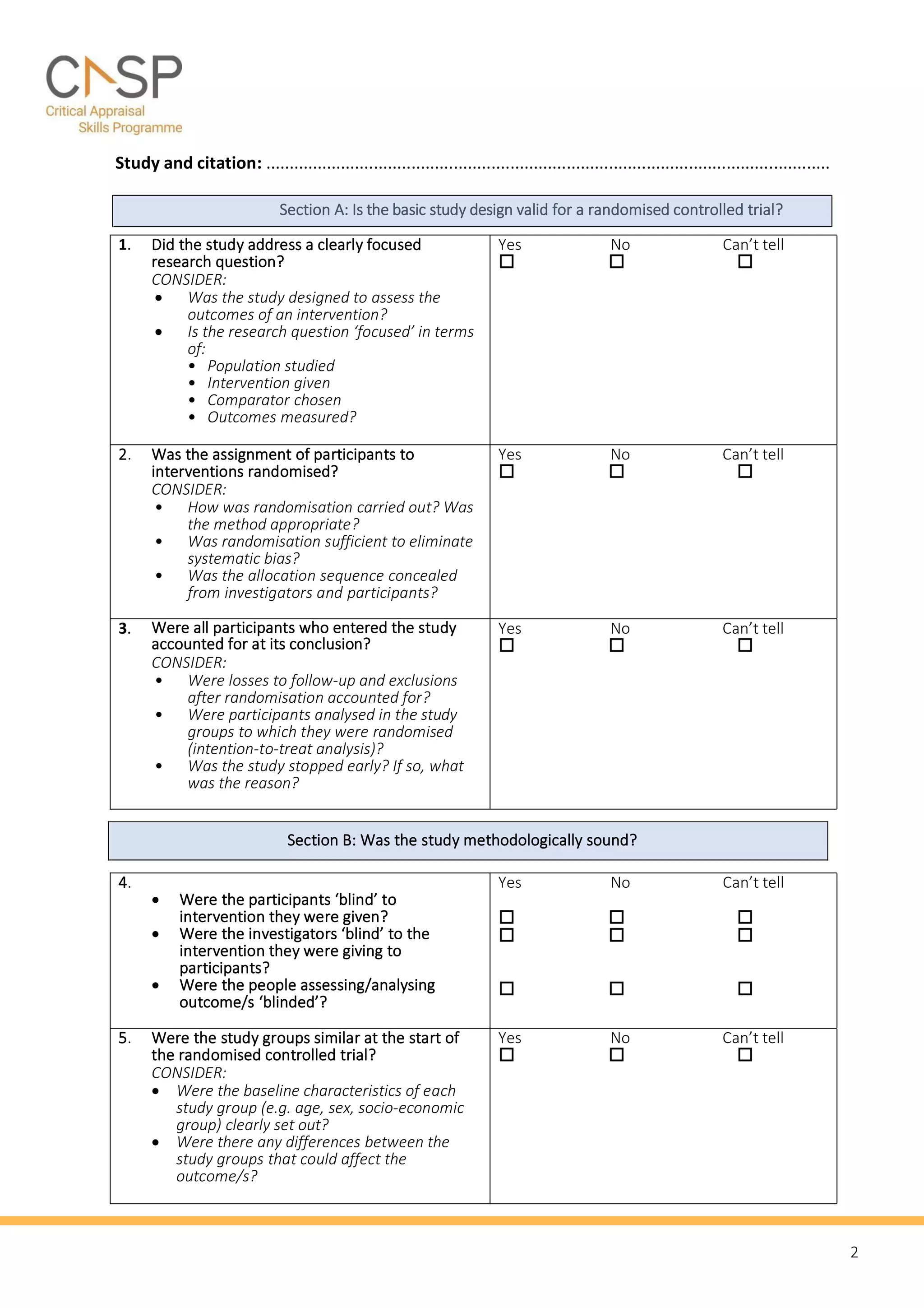 Casp rct checklist_pdf | PDF
