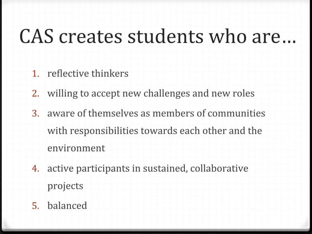 CAS presentation | PPT