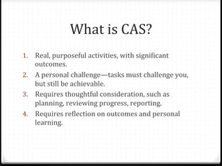 CAS presentation | PDF | Education