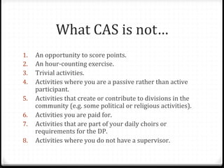 CAS presentation | PDF | Education