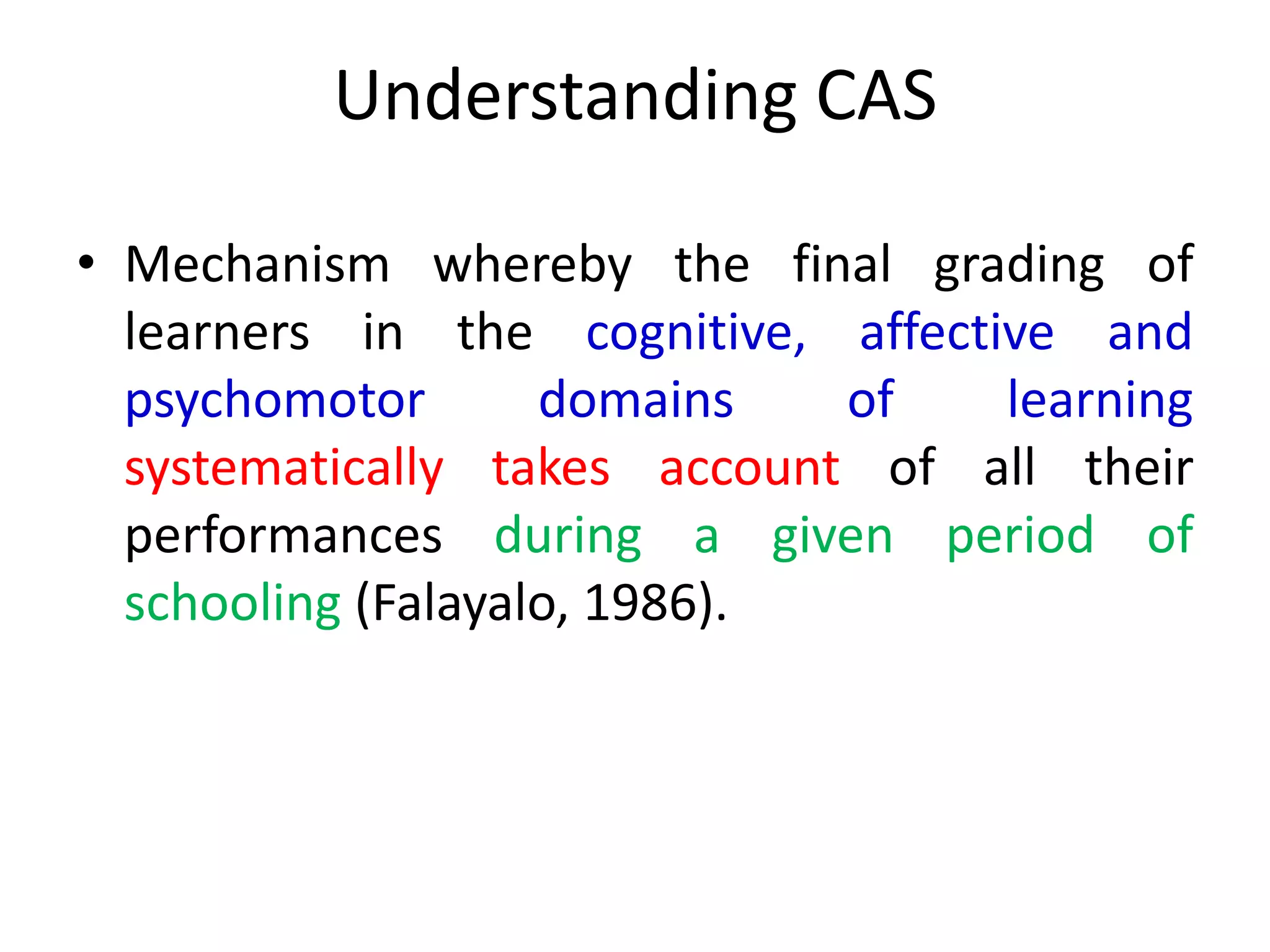 Cas, presentation note | PPT