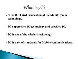 3G and 4G | PPTX