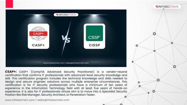 Casp+ vs cissp | PPT