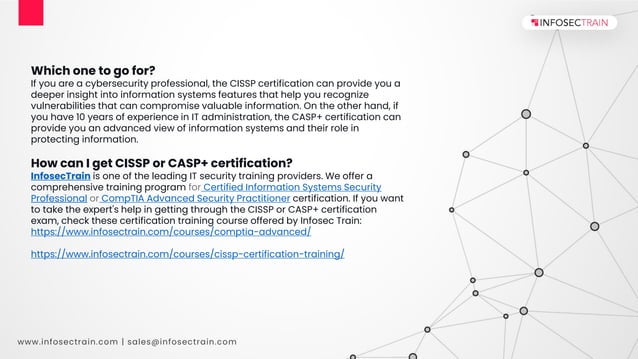 Casp Vs Cissp Ppt
