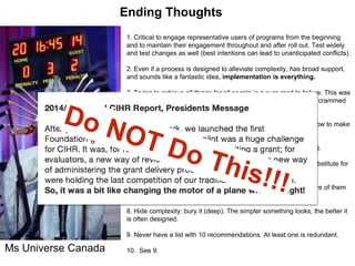 Repaving the Road to Hell with the Common CV and CIHR Reforms | PPTX