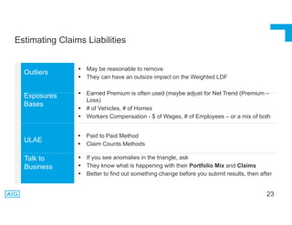 Cas rpm 2015 claim liability estimation | PPT