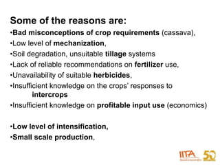 Cassava: What do we know about the crop? | PPT