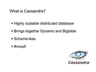 PHP and Cassandra | PPTX | Databases | Computer Software and Applications