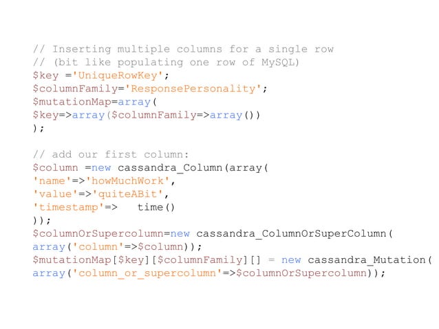 Php And Cassandra Pptx Databases Computer Software And Applications