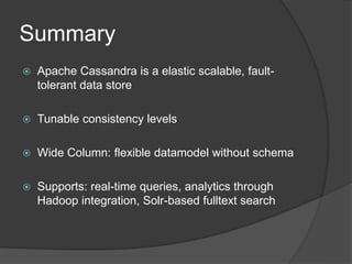 Cassandra | PDF | Databases | Computer Software and Applications
