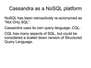 Introdcution to Cassandra for RDB Folks | PPT