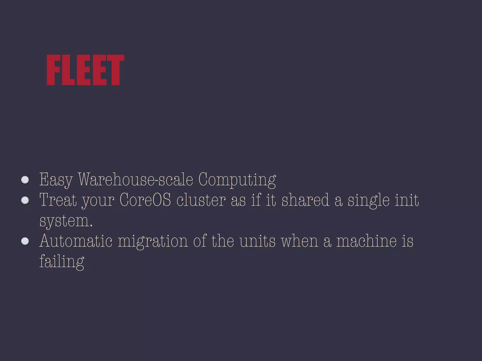 Scaling and Managing Cassandra with docker, CoreOS and Presto | PPT