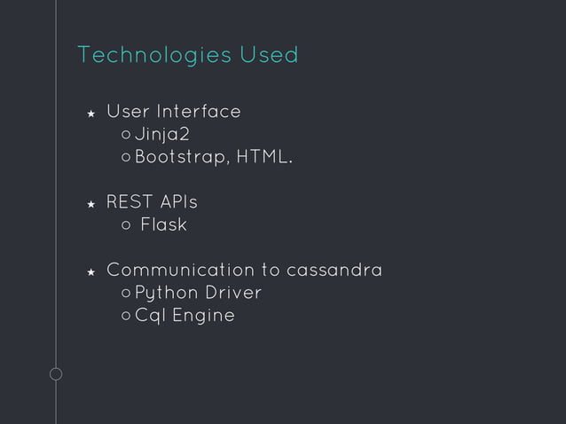 Cassandra DataTables Using RESTful API | PPT