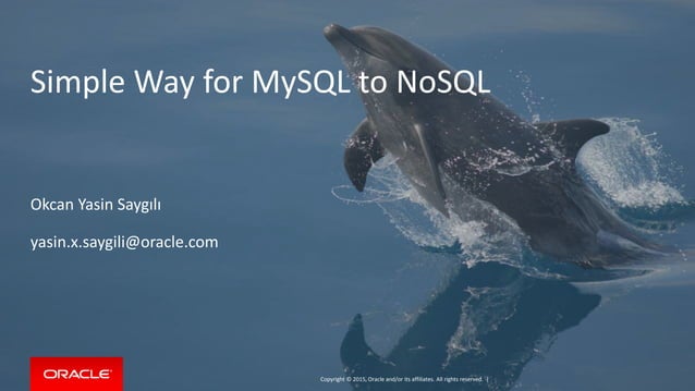 Simple Way for MySQL to NoSQL | PPT