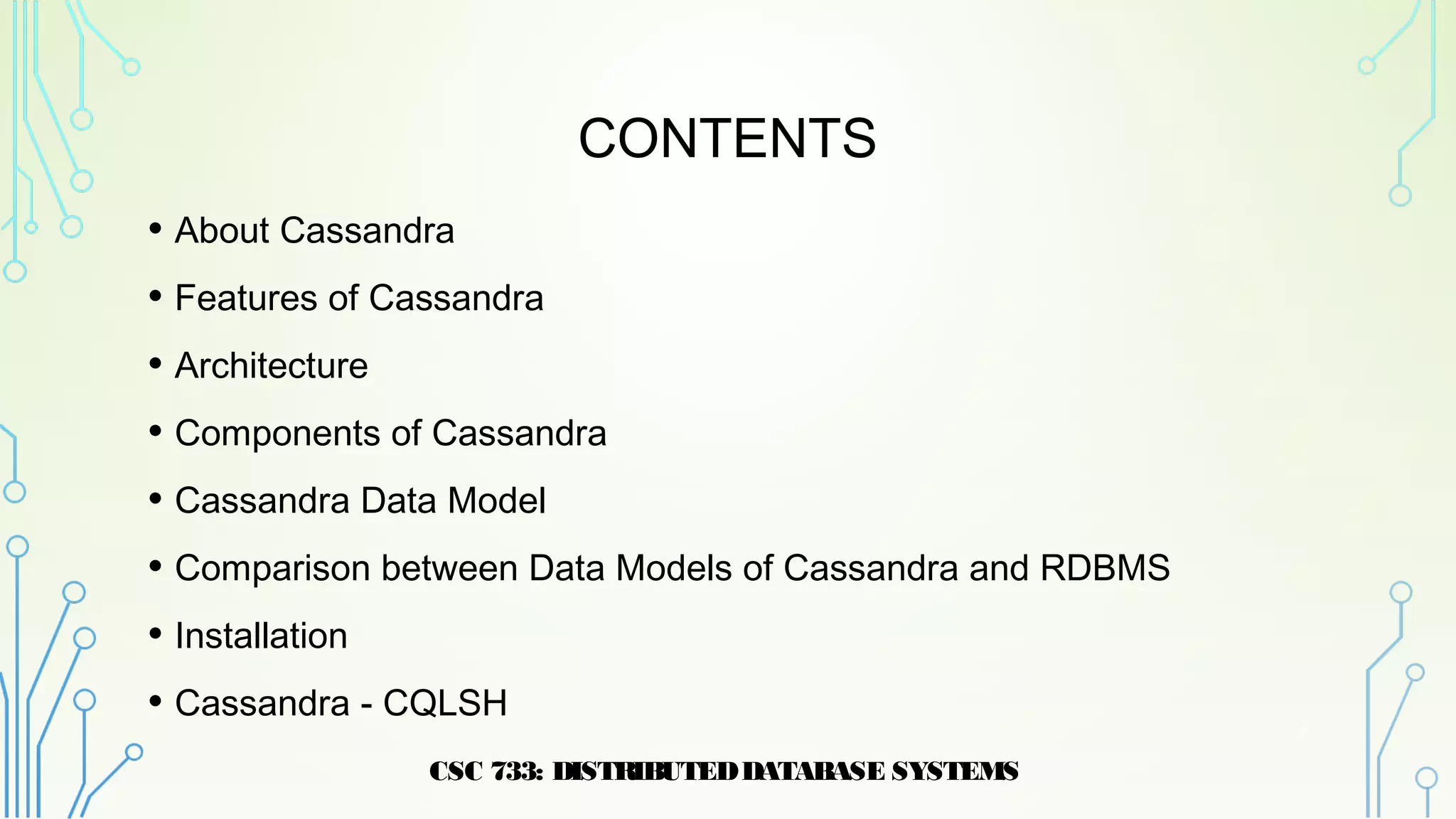 Cassandra A Distributed Database System Ppt Databases Computer