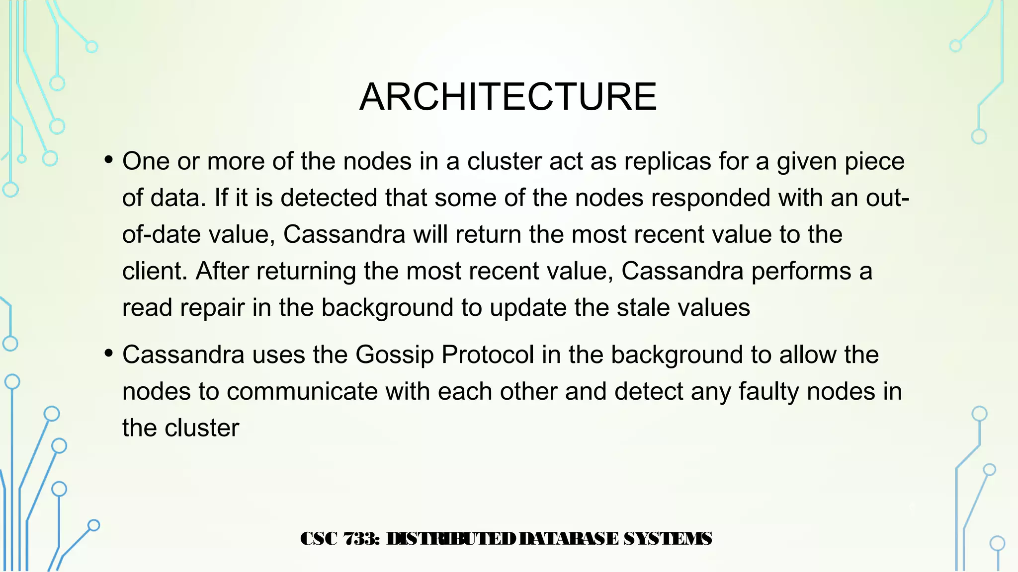 Cassandra - A Distributed Database System | PPT