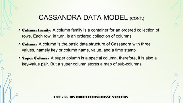 Cassandra - A Distributed Database System | PPT | Databases | Computer Software and Applications