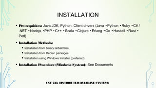 Cassandra - A Distributed Database System | PPT | Databases | Computer Software and Applications