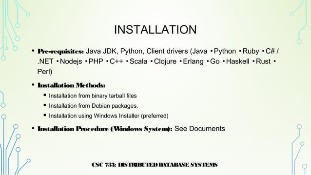 Cassandra A Distributed Database System Ppt Databases Computer