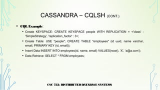 Cassandra - A Distributed Database System | PPT
