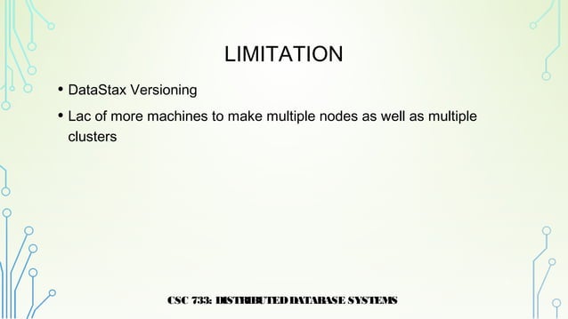 Cassandra A Distributed Database System Ppt Databases Computer Software And Applications