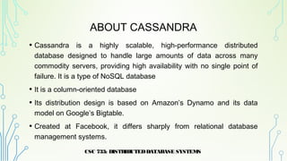 Cassandra - A Distributed Database System | PPT