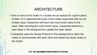 Cassandra - A Distributed Database System | PPT | Databases | Computer Software and Applications