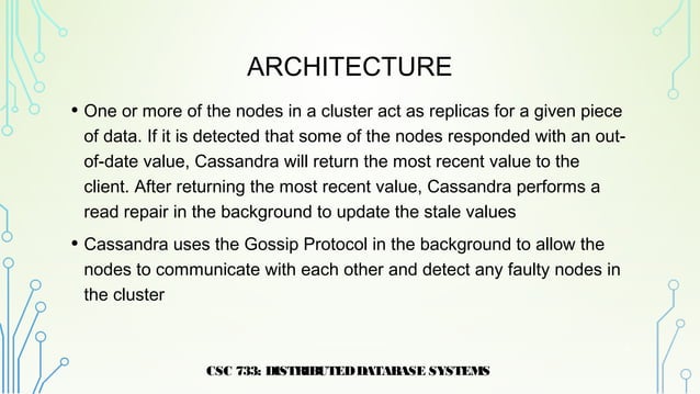 Cassandra A Distributed Database System Ppt Databases Computer Software And Applications