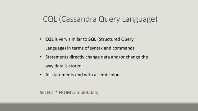 Apache Cassandra introduction | PPT