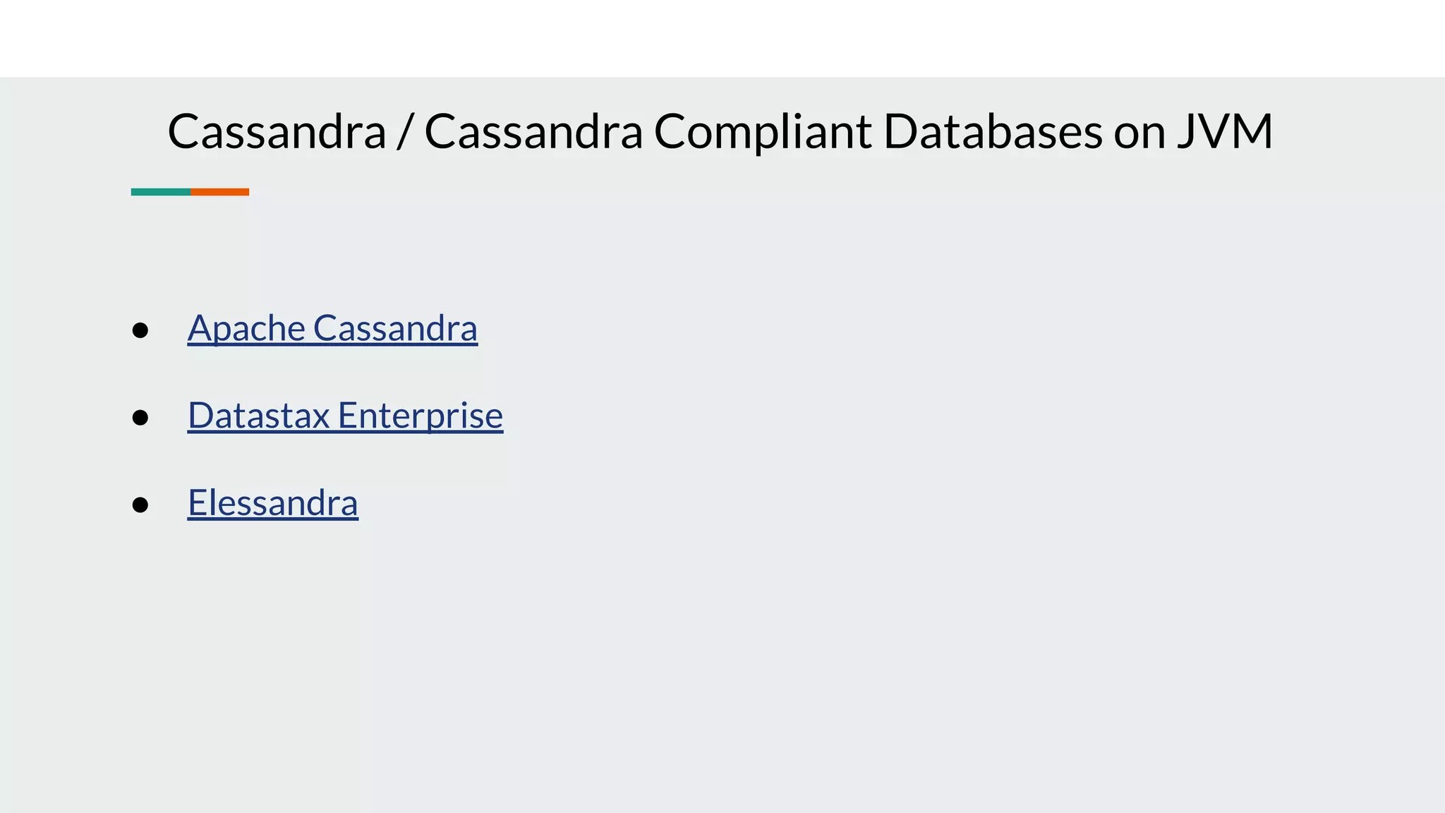 Cassandra Distributions and Variants | PPT
