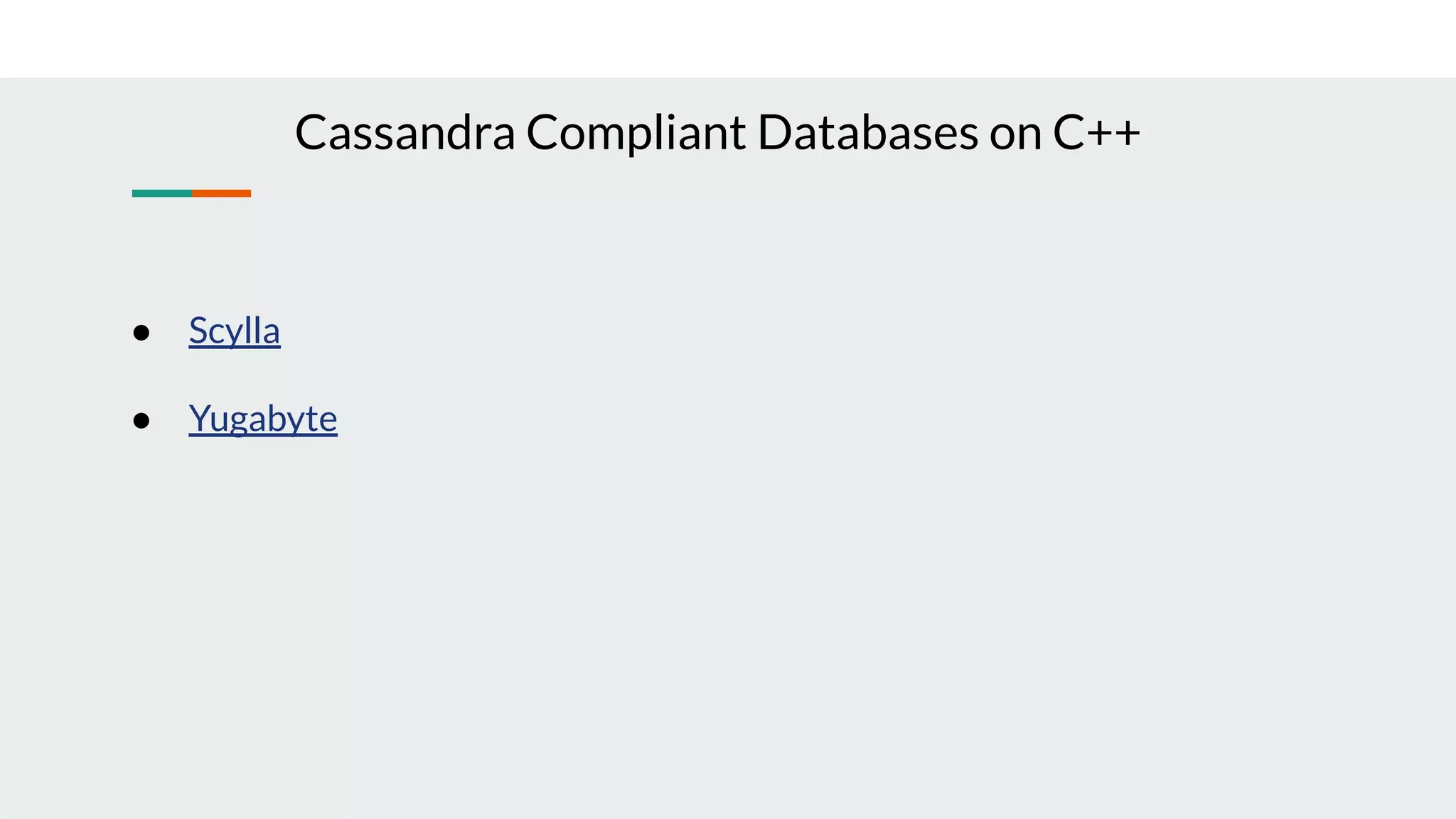 Cassandra Distributions and Variants | PPT