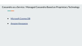 Cassandra Distributions and Variants | PPT
