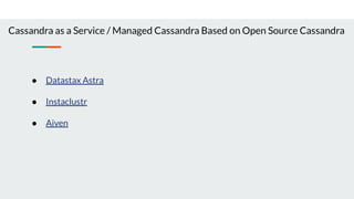 Cassandra Distributions and Variants | PPT