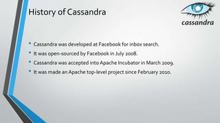 Cassandra an overview | PPTX