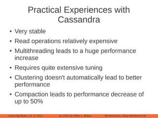 Cassandra - An Introduction | PDF | Databases | Computer Software and Applications