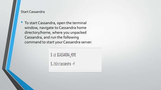 Cassandra installation | PPT
