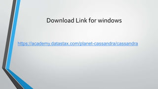 Cassandra installation | PPT