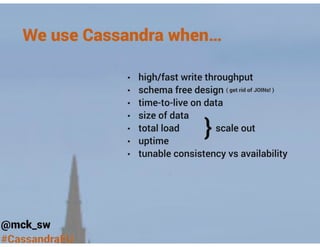 From Simple CQL to Time-Series Event Tracking and Aggregation Using Cassandra and Hadoop | PPT