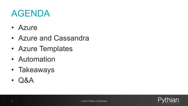 Cassandra in Azure | PPTX | Cloud Computing | Internet