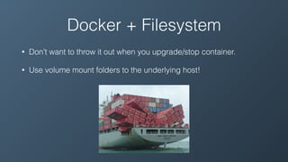 Cassandra and Docker Lessons Learned | PPT