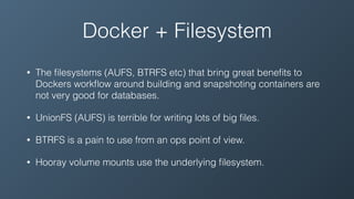 Cassandra and Docker Lessons Learned | PPT